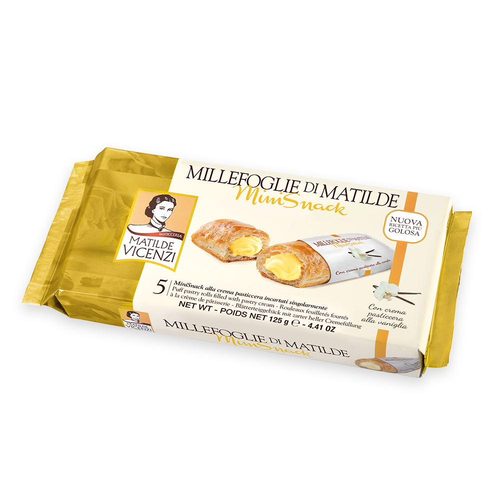 Puff Pastry Rolls filled with Pastry Cream 125g