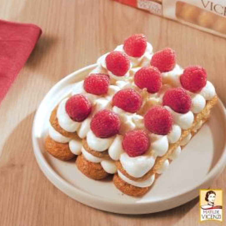 Tiramisù Cube with Vicenzovo Ladyfingers, Raspberry and Ginger